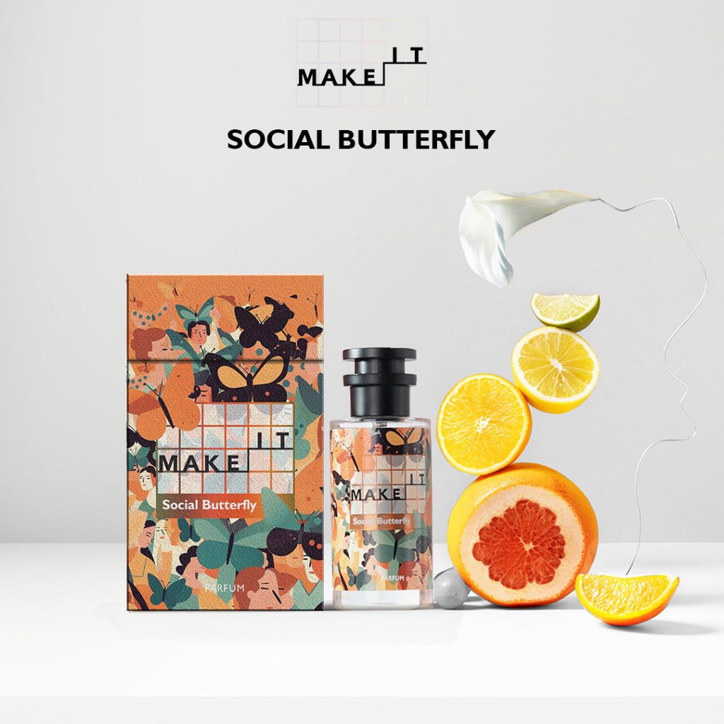Jual MAKE IT Parfum Social Butterfly 50ml / Parfum Unisex / Parfum Pria Dan Wanita Tahan Lama ...