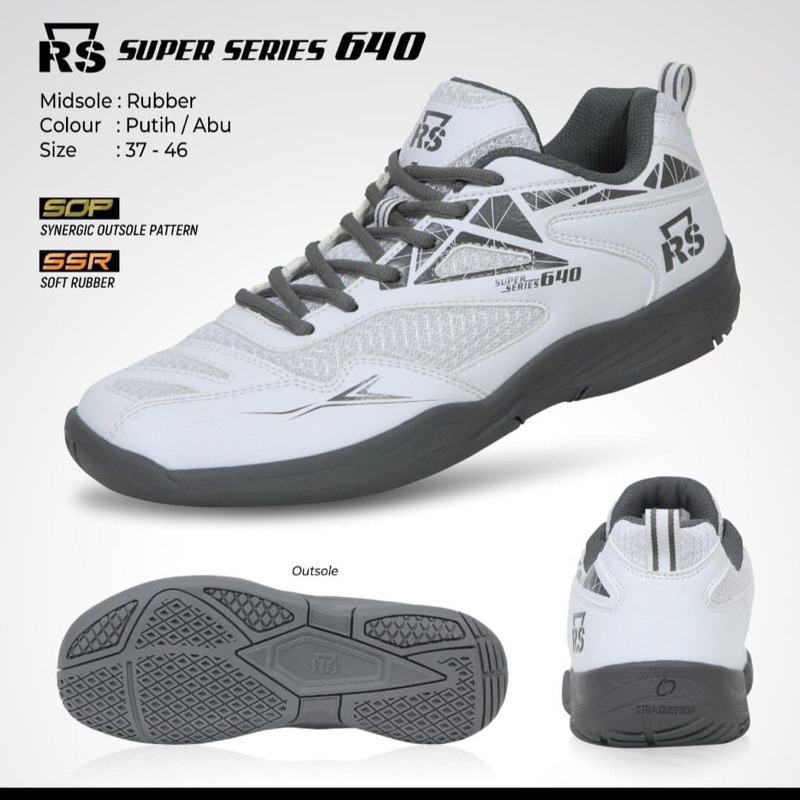 Jual Sepatu Badminton RS Super Series 640 - RS SS 640 - RS 640 Original ...