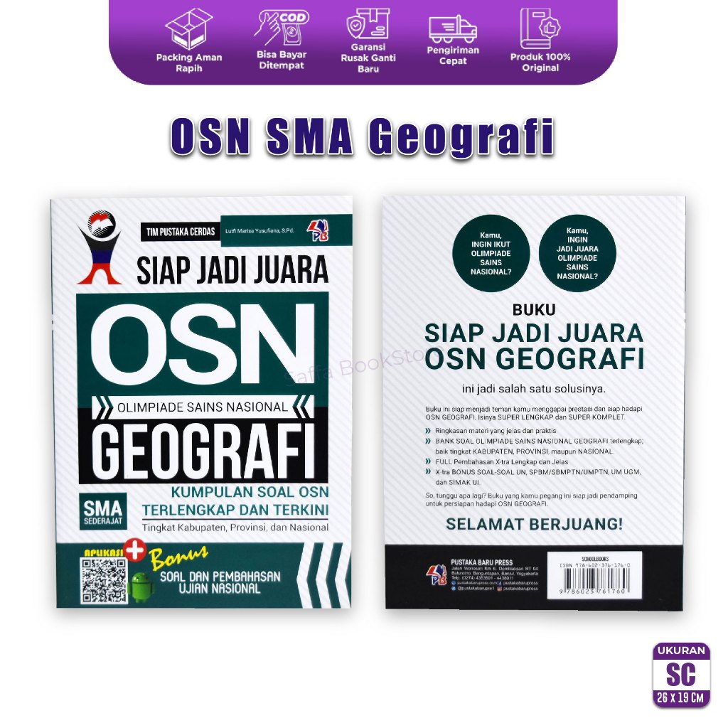 Jual Buku Siap Jadi Juara Nasional (OSN) GEOGRAFI Sekolah Menengah Atas ...