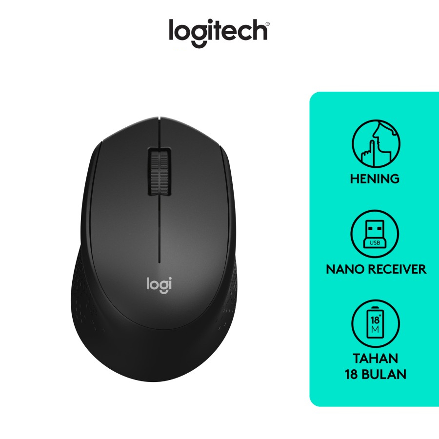 Jual Logitech M331 Mouse Wireless Nano Silent Click Ergonomis | Shopee ...