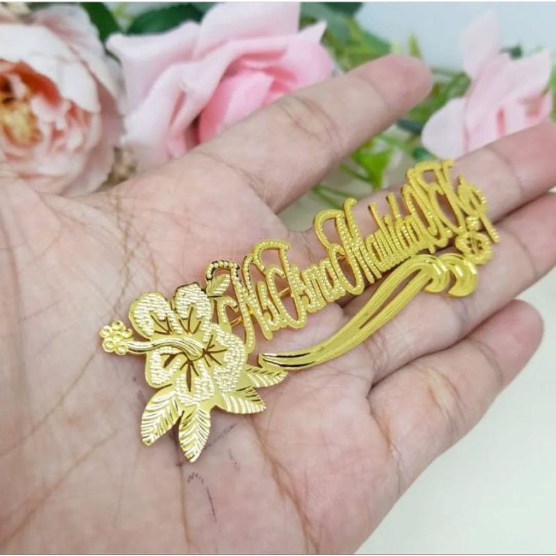 Jual Bros nama custom Bros dan pin nama custom cantik dan elegan kustom ...
