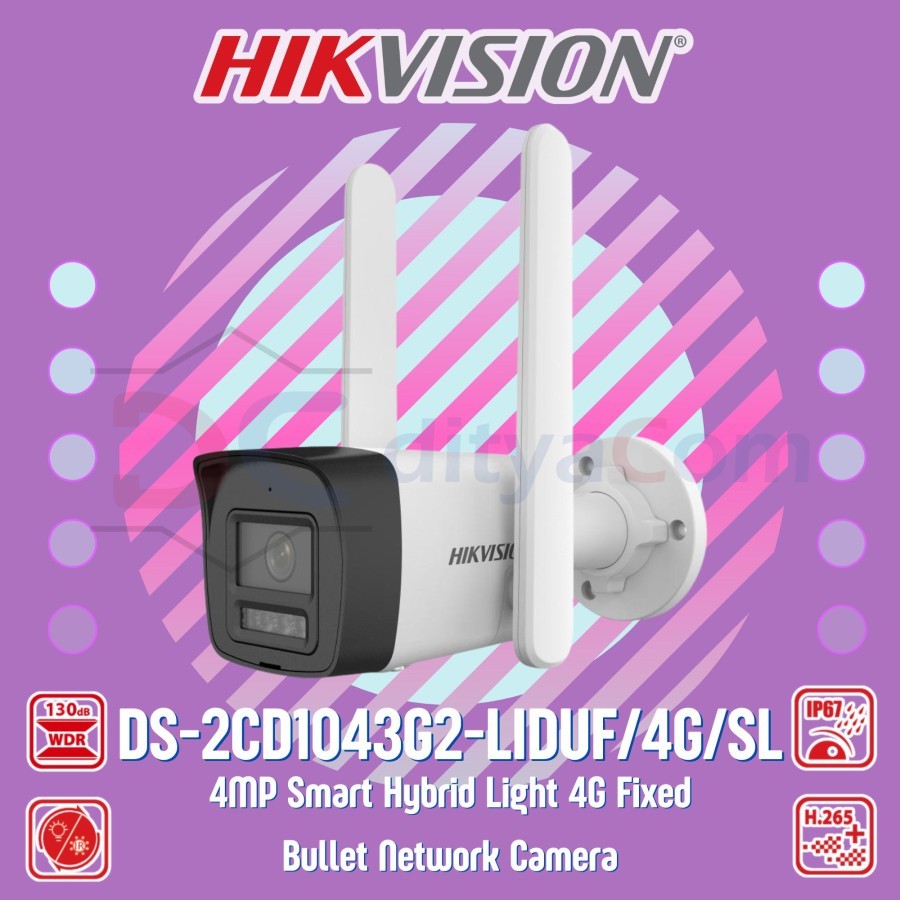 Jual CAMERA CCTV HIKVISION DS-2CD1043G2-LIDUF/4G/SL 4G SMART HYBRID LIGHT BULLET CAMERA | Shopee ...
