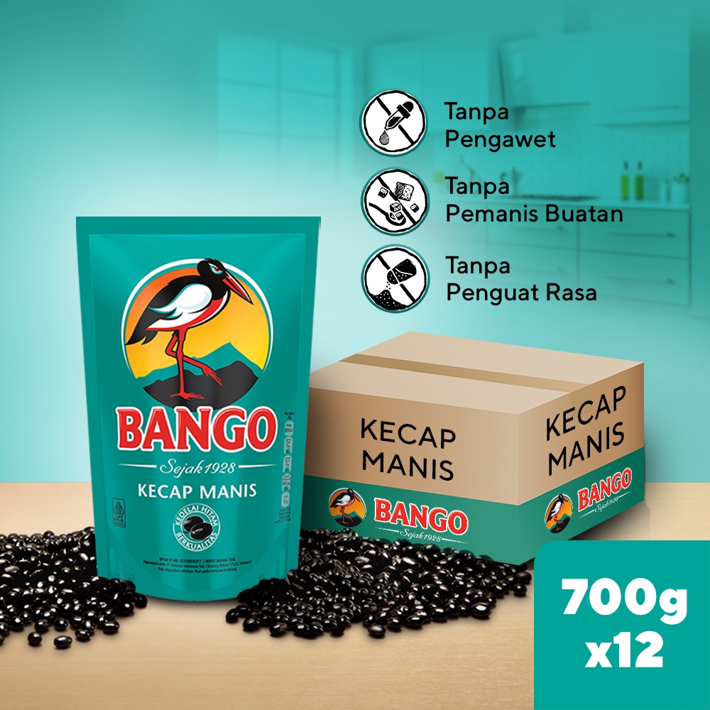 Jual BANGO KECAP MANIS 700g (Isi 12) | Shopee Indonesia