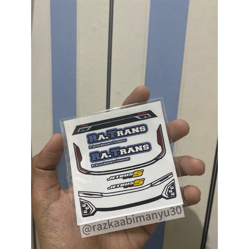 Jual Sticker Miniatur Bus Basuri Headlamp JB5 | Shopee Indonesia