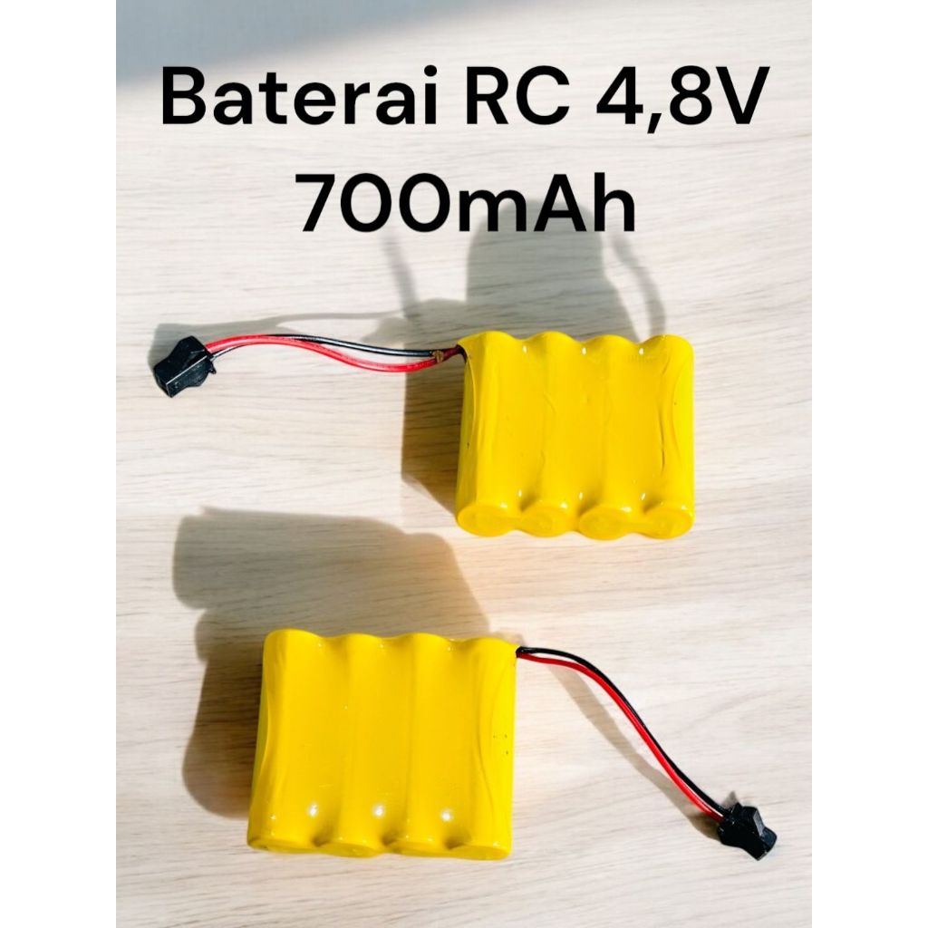 Jual BATERAI BATRE MOBIL REMOTE CONTROL NI-CD 4.8V BATRE RAKIT MOBIL RC ...