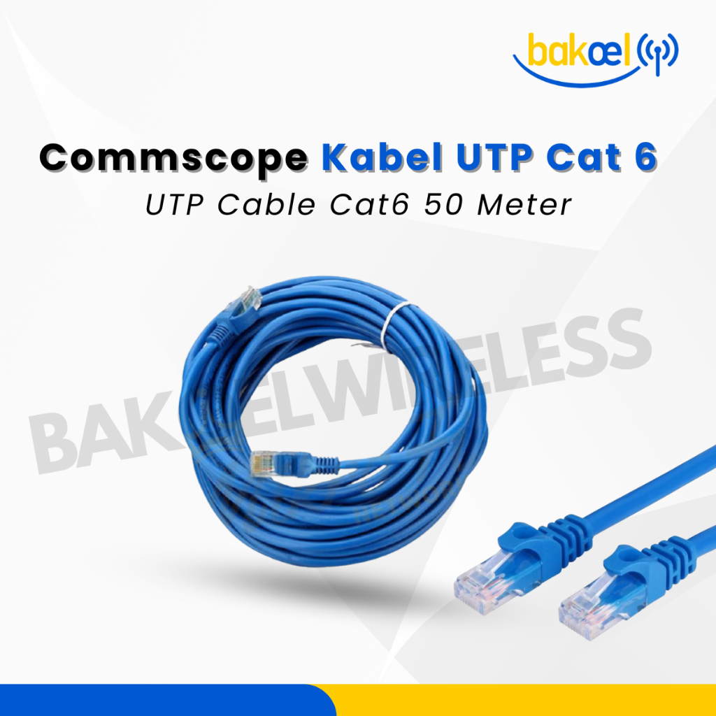Jual Kabel LAN UTP CAT 6 AMP COMMSCOPE 50M 50 Meter 50 M 50Meter CAT6 ...