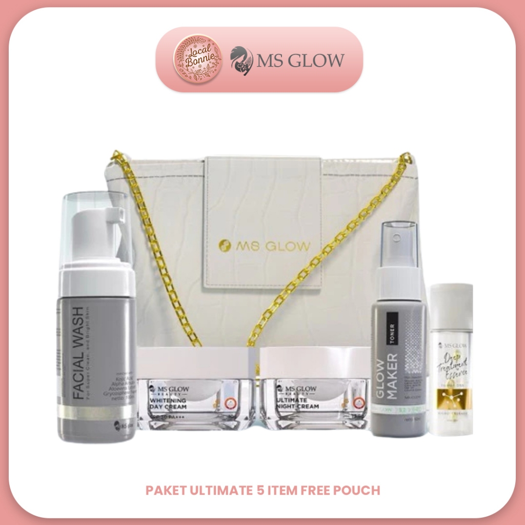 Jual MS Glow Paket Ultimate | MS GLOW Paket Wajah BONUS Product & Tas ...