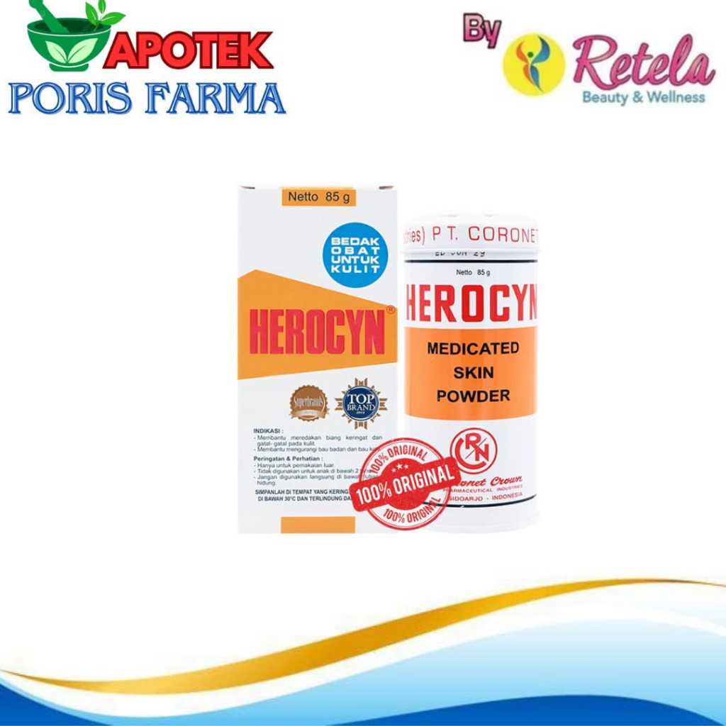 Jual Bedak Herocyn 85 Gram Bedak Gatal | Shopee Indonesia