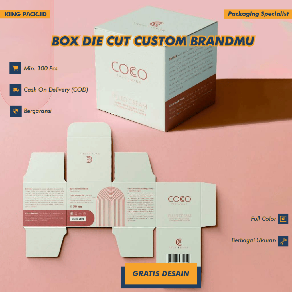Jual Kardus Box Packaging Die Cut Custom Logomu Uk. 5-9cm Kertas Tebel ...