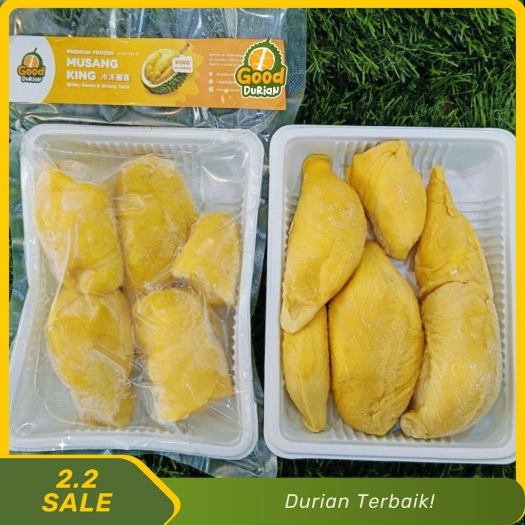 Jual Durian Musang King Frozen Premium 400gr - Durian Frozen - Durian ...