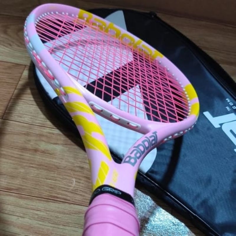 Jual RAKET TENIS LAPANGAN SIAP PAKAI BABOLAT PURE AERO SENAR WARNA PINK ...