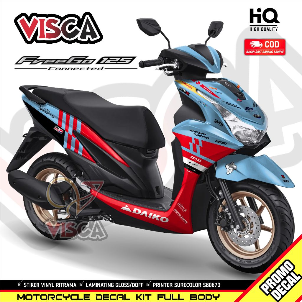 Jual Decal Freego 2023 New Full Body Stiker Yamaha Freego Connected ...