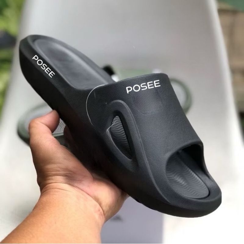 Jual Sandal Posee Slide Full Karet Pria-Wanita Terbaru Shoes Sendal ...
