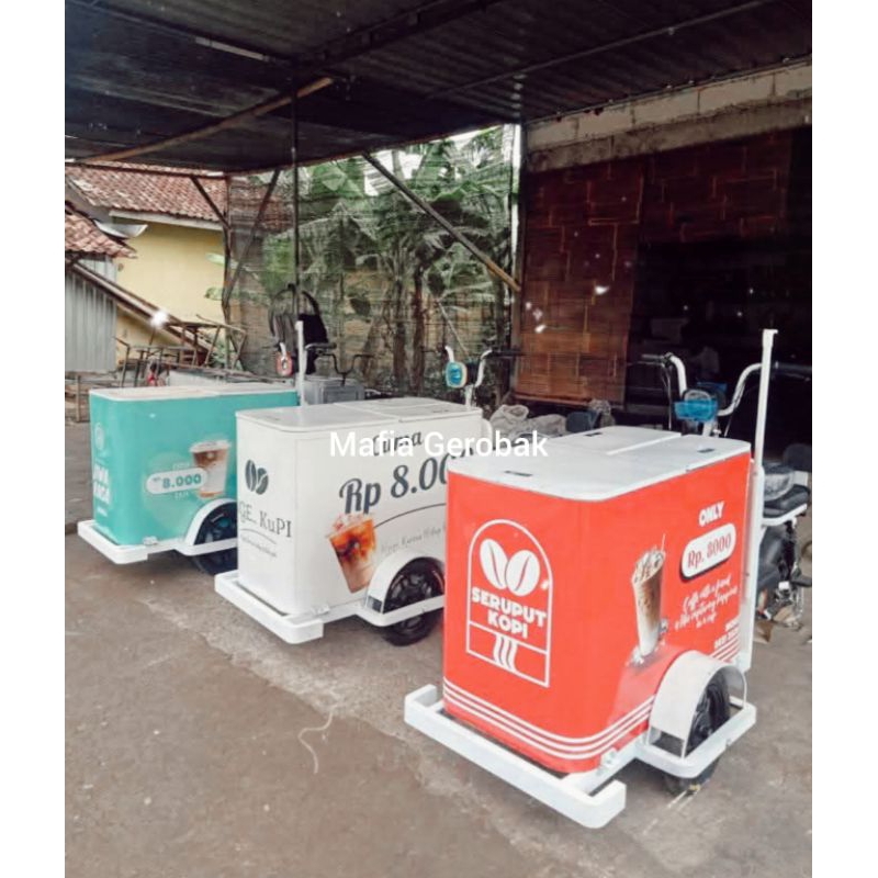 Jual MG l Booth sepeda listrik//Booth Kopi keliling//jualan sepeda ...