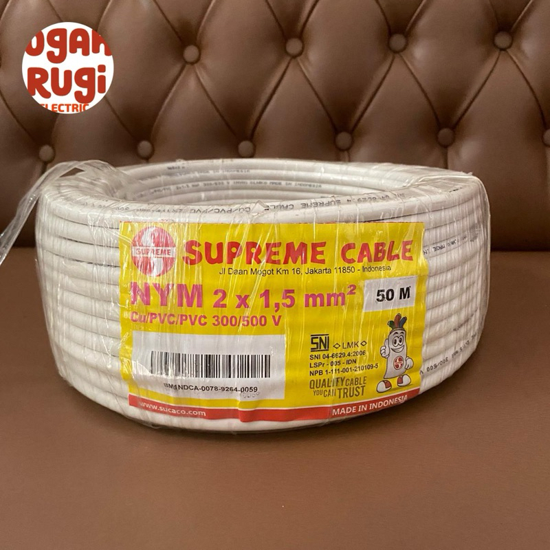 Jual kabel meteran merk Supreme NYM 2x1,5/2x2,5/3x1,5/3x2,5 | Shopee ...