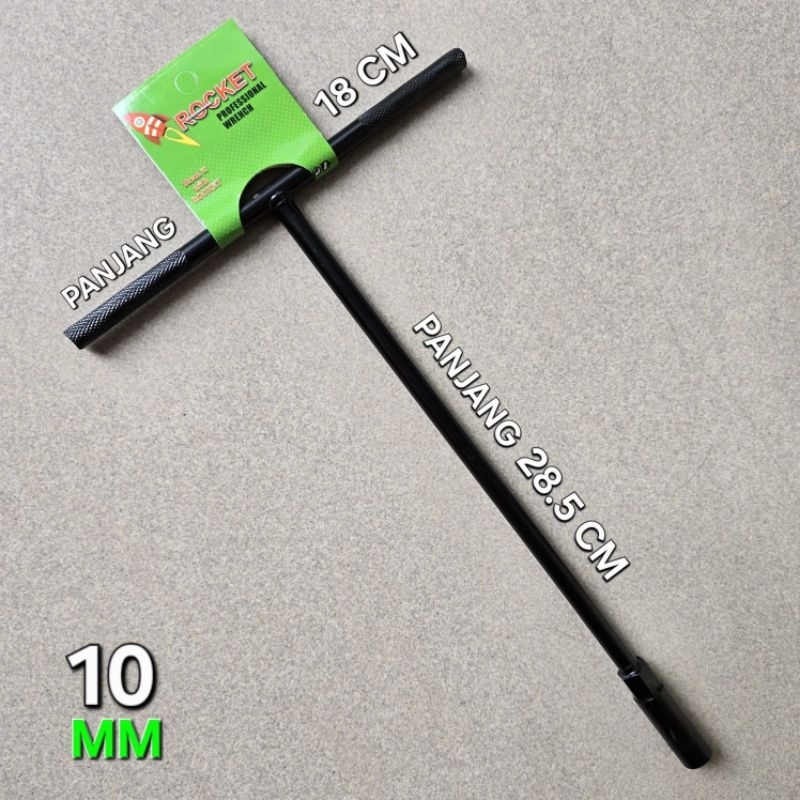 Jual Kunci Sok T Hitam 10 MM ROCKET Q8002B | Shopee Indonesia