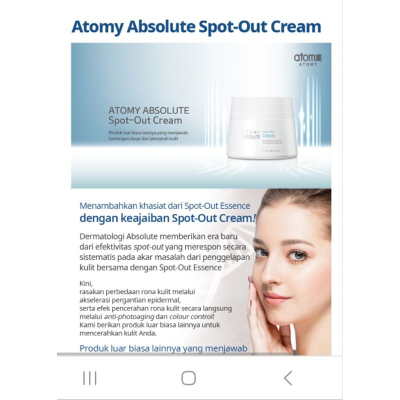 Jual Atom Absolute Spot-Out Cream | Shopee Indonesia
