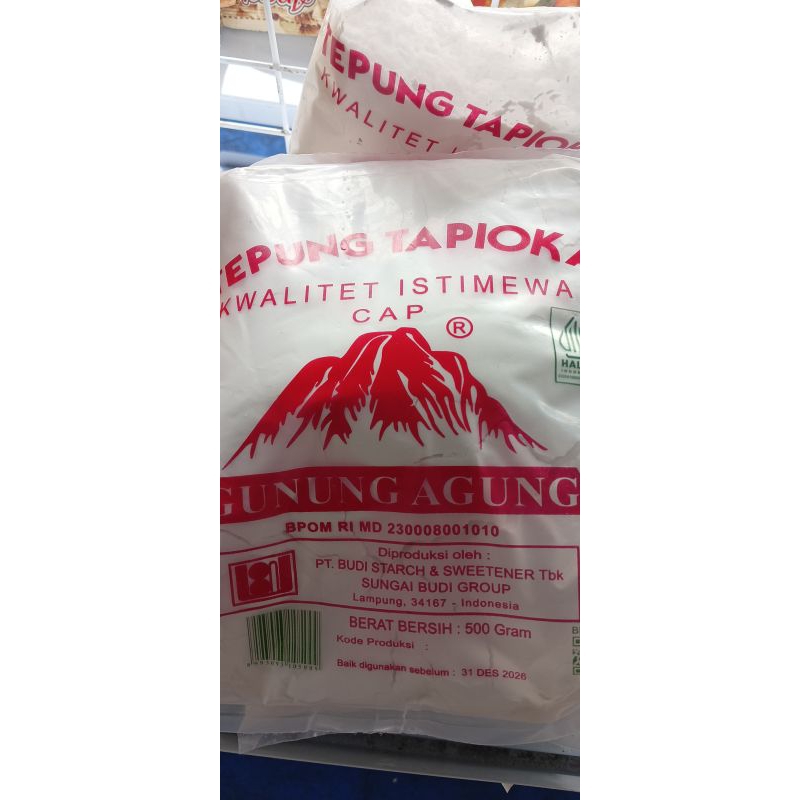 Jual TEPUNG TAPIOKA GUNUNG AGUNG 500GR | Shopee Indonesia