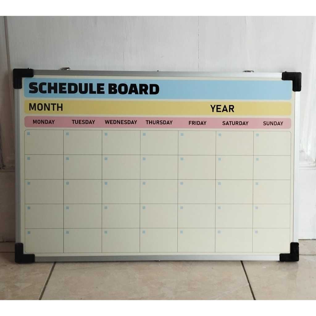 Jual Schedule Board | Papan Tulis Jadwal | Papan Tulis Data | Papan ...