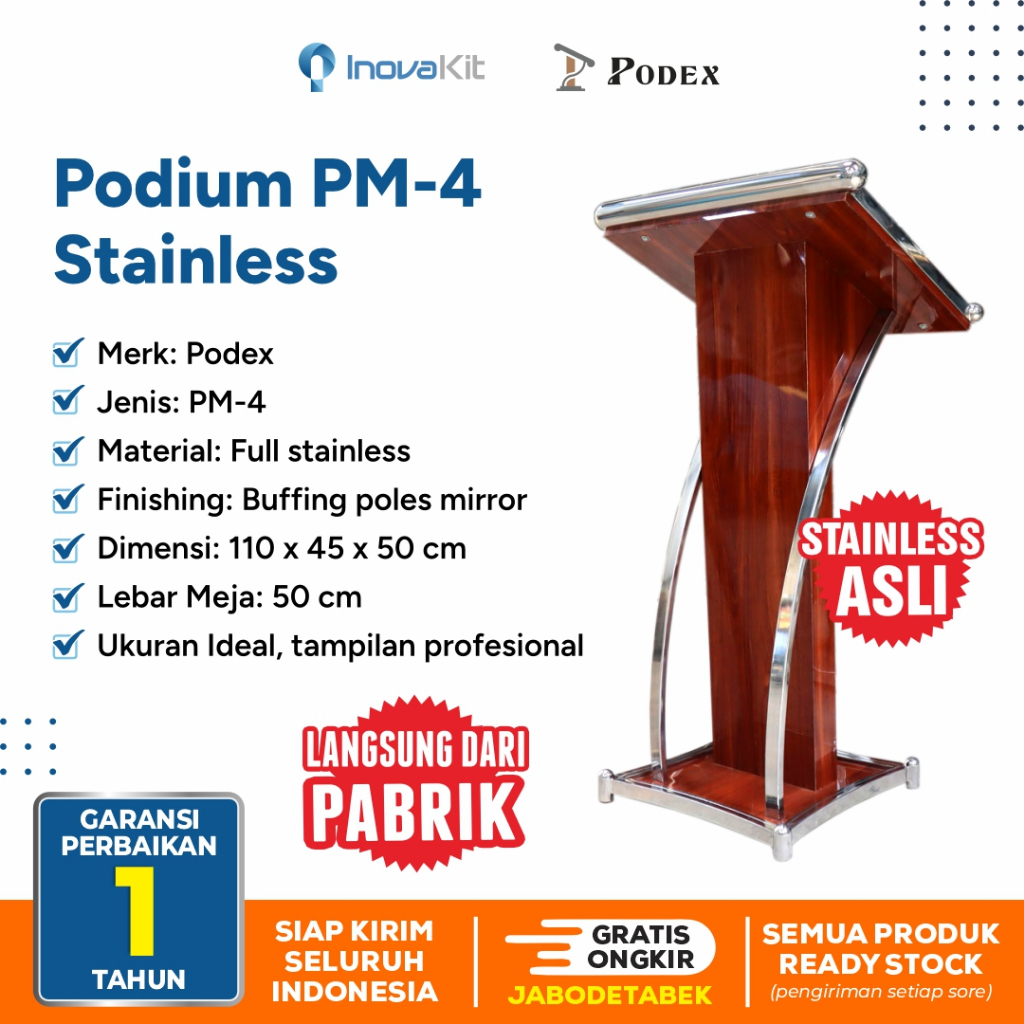Jual Mimbar Minimalis Mimbar Masjid Podium Modernm Elegant Untuk Pidato ...