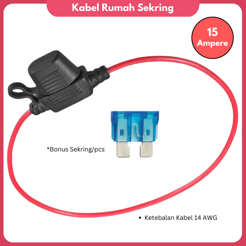 Jual Holder Fuse Blade Rumah Sekring Waterproof Kabel Sikring Tancap ...