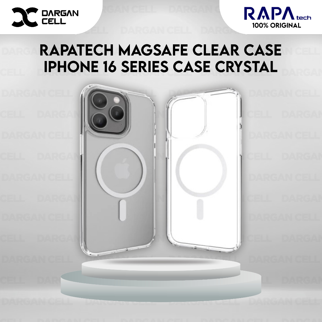 Jual RAPA TECH CLEAR CRYSTAL CASE MAGSAFE IPHONE 16 SERIES WITH PREMIUM ...