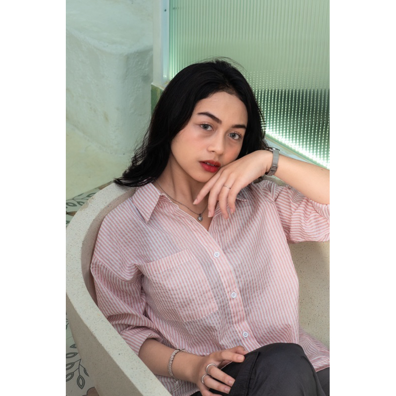 Jual Windy Kemeja Salur | Shopee Indonesia