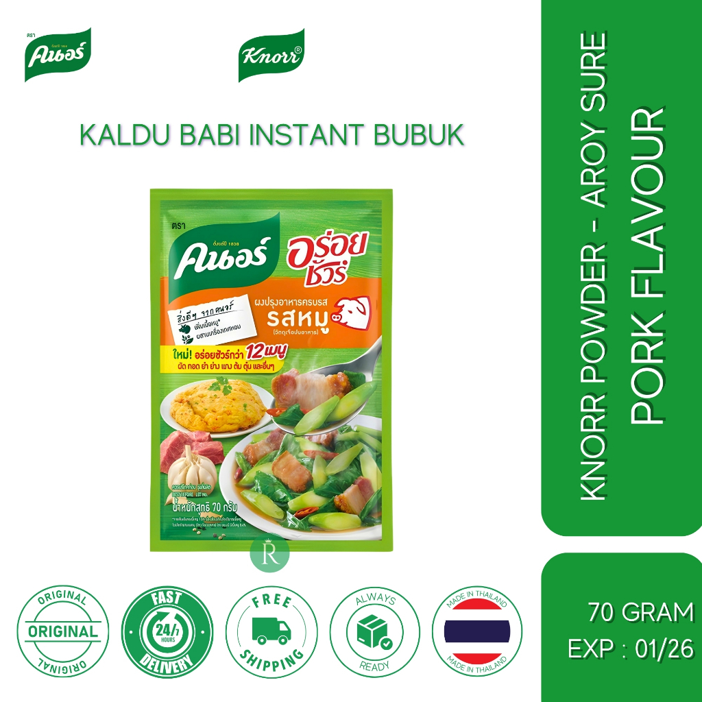 Jual Knorr Bumbu Bubuk Kaldu Penyedap Rasa Babi Pork Powder 70 Gram ...