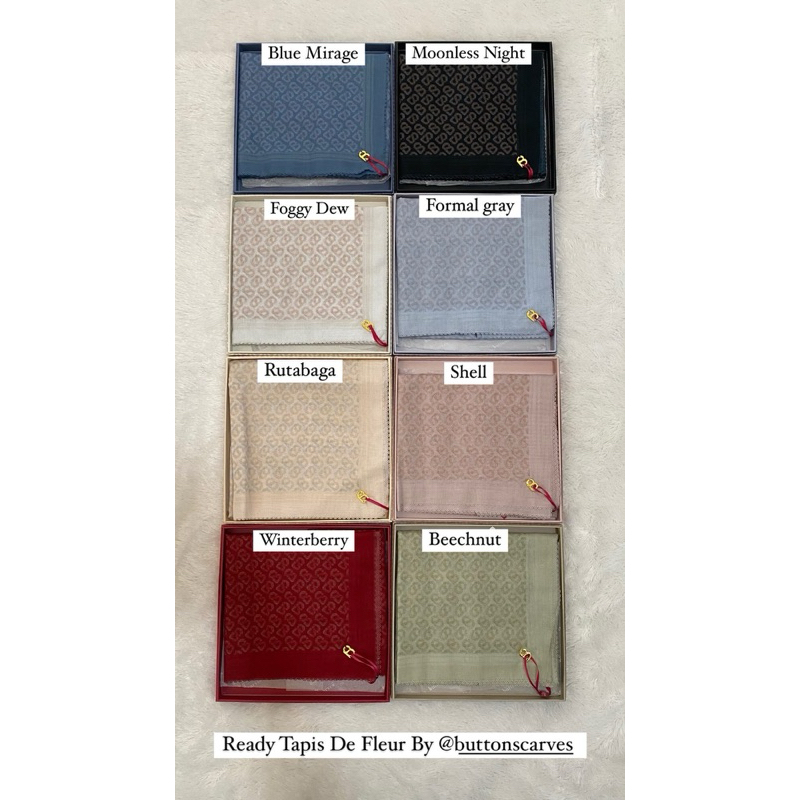 Jual BUTTONSCARVES - SERIES TAPIS DE FLEUR | Shopee Indonesia