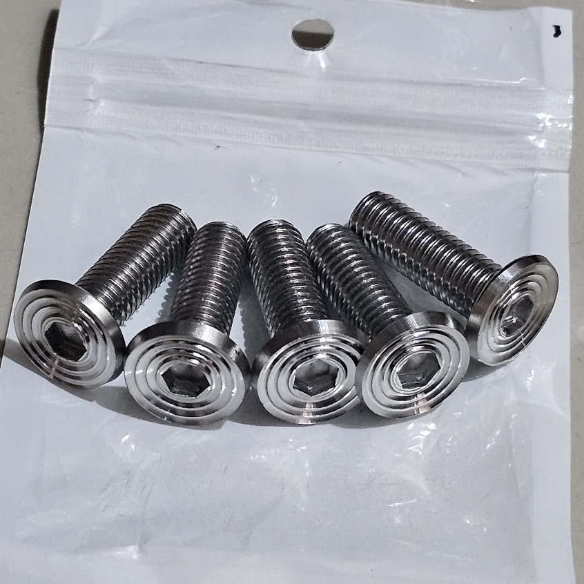 Jual baut disk piringan m8 drat 12 stainless SS 304 Slim (1biji) | Shopee Indonesia