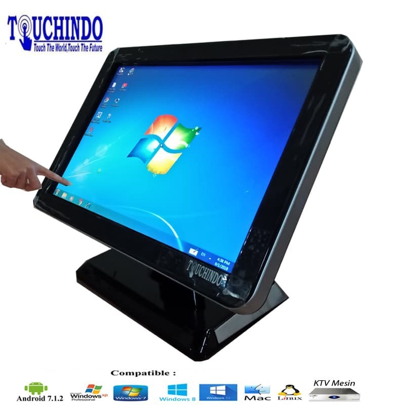Jual Monitor Touchscreen 19 inch Standing Pendek (FB19TCD - Black ...