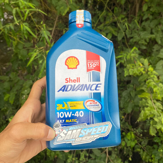 Jual Oli Shell Advance AX7 Matic 10w-40 1L Oli Motor Berkualitas 1000ML | Shopee Indonesia