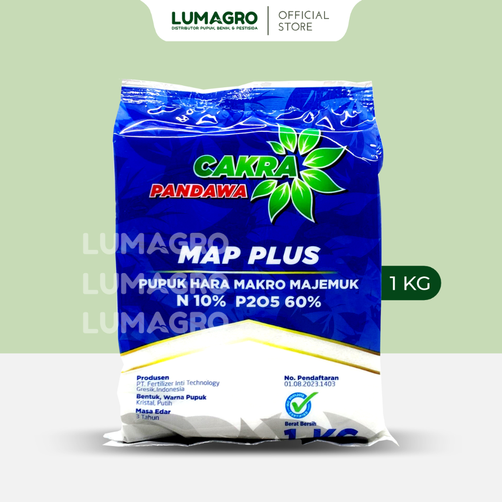 Jual Pupuk MAP PLUS 1kg Cakra Pandawa Hara Makro Majemuk Mempercepat ...