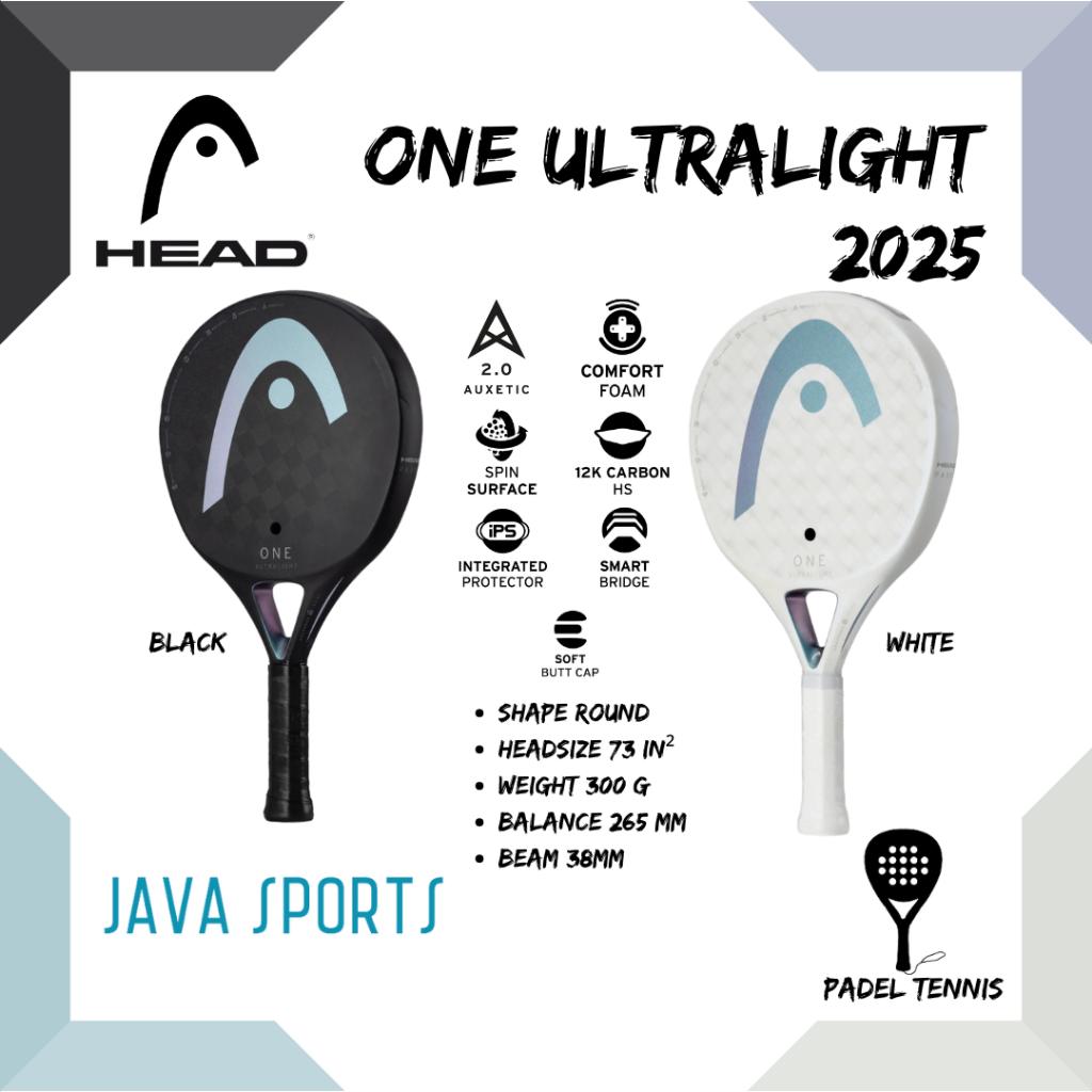 Jual Raket Padel Tenis Head ONE ULTRALIGHT Original Official Resmi ...
