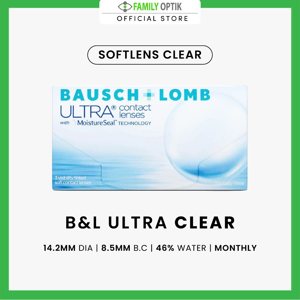 Jual Bausch+Lomb Ultra Monthly 3 Pairs Softlens Bening | Shopee Indonesia