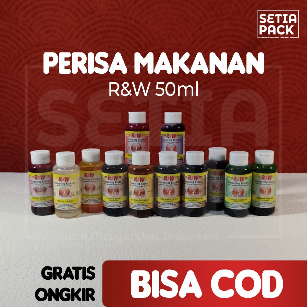 Jual Perisa Essence Makanan Minuman Rajawali R&W RW 50 ml | Shopee ...