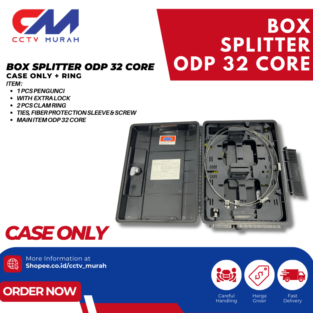 Jual ODP 32 Core Model Box Splitter Kosongan / ODP Tiang 32 Core PLC ...