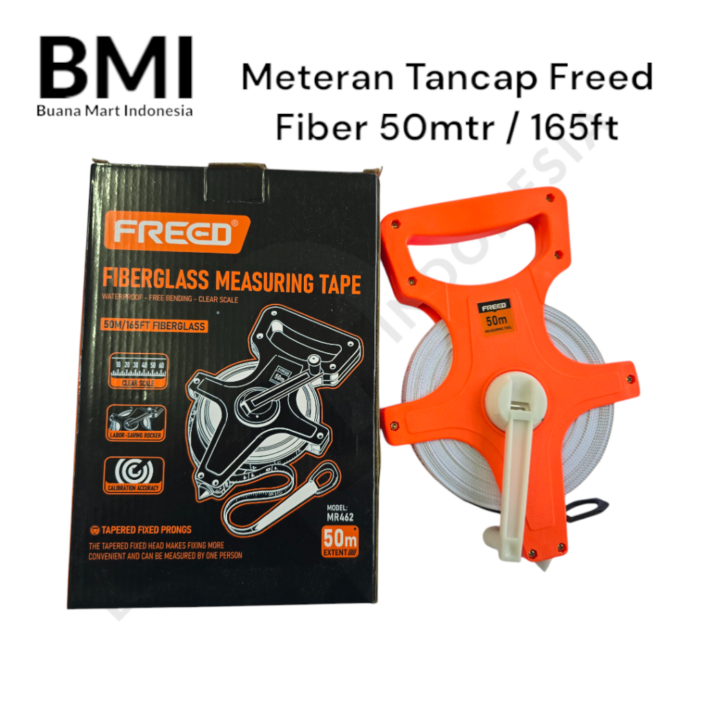 Jual Meteran Tancep FREED 50Mtr | Meteran Roll Tancap | Meteran Gulung ...