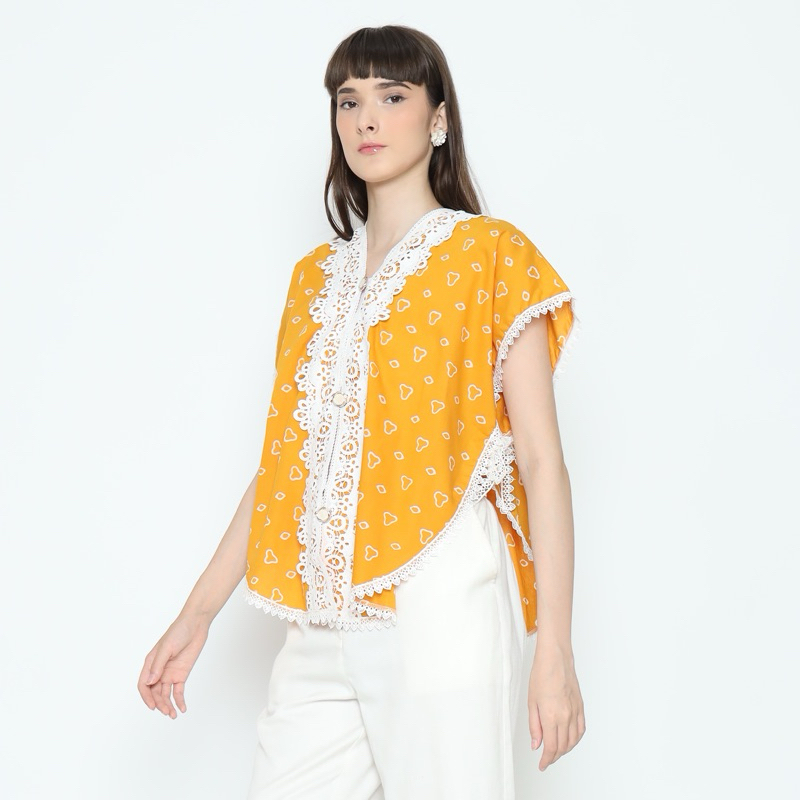 Jual April vest batik renda rompi batik renda vintange | Shopee Indonesia