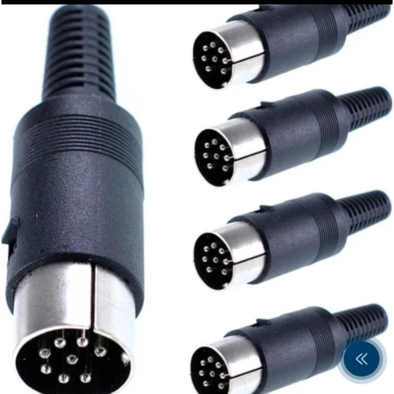 Jual Konektor kabel 8 pin male Connector Cable 8pin male Mini din 8pin male | Shopee Indonesia