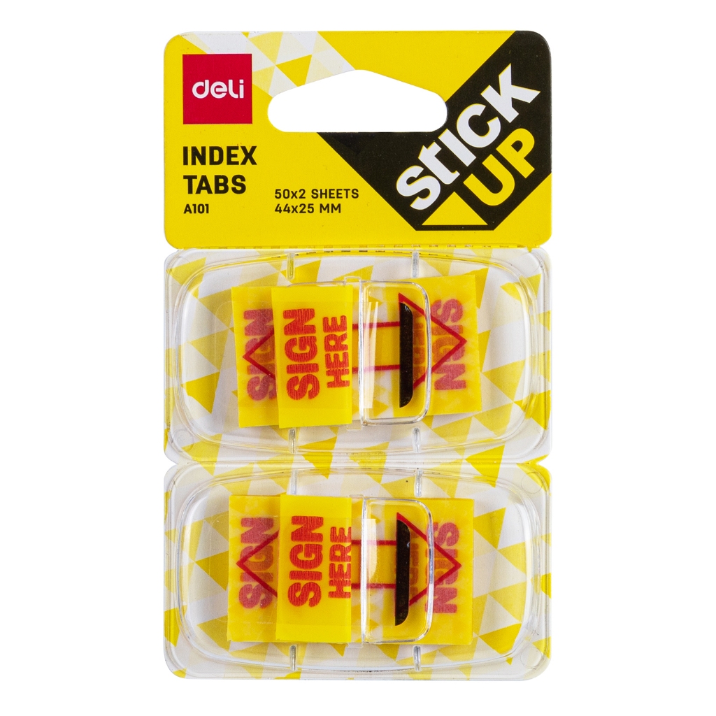 Jual TBMO DELI INDEX TABS STICK UP SIGN HERE 50X2 A10101 - OC | Shopee ...