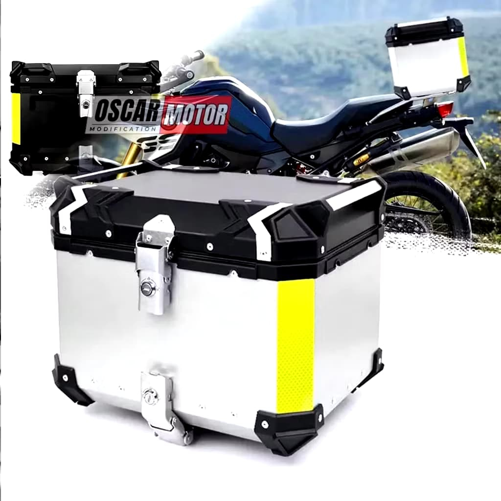 Jual TOP BOX MOTOR PANNIER ALUMUNIUM IMPOR 55 LITER KUNCI MODEL X ...