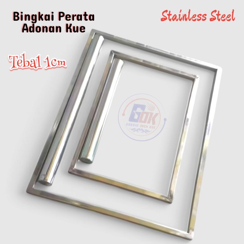 Jual Bingkai Perata Adonan Kue Tebal 1cm Bahan Stainless Anti Karat ...