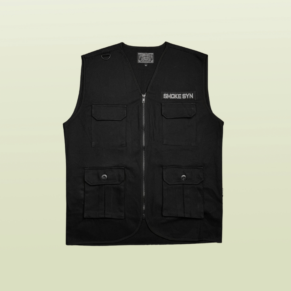 Jual SMOKE Tactical Vest | Rompi Black Hitam Defend | Shopee Indonesia