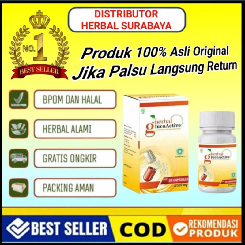 Jual GLUCOACTIVE ASLI ORIGINAL OBAT DIABETES KENCING MANIS GULA DARAH ...