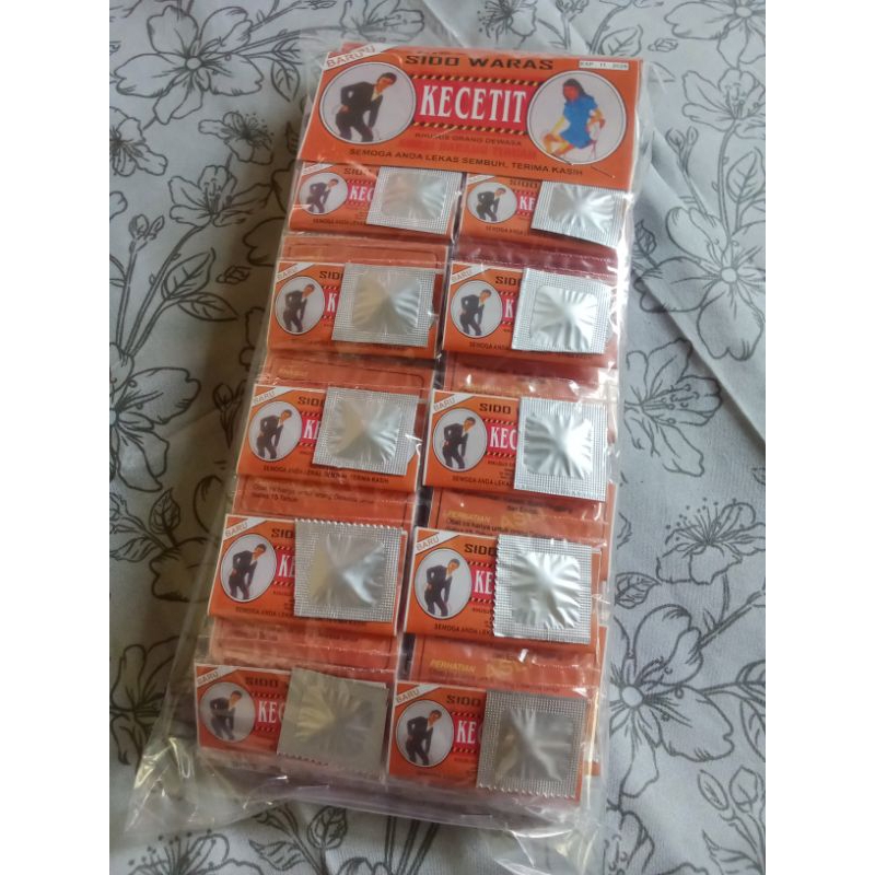 Jual pil kecetit sidowaras putih(5 renteng) | Shopee Indonesia