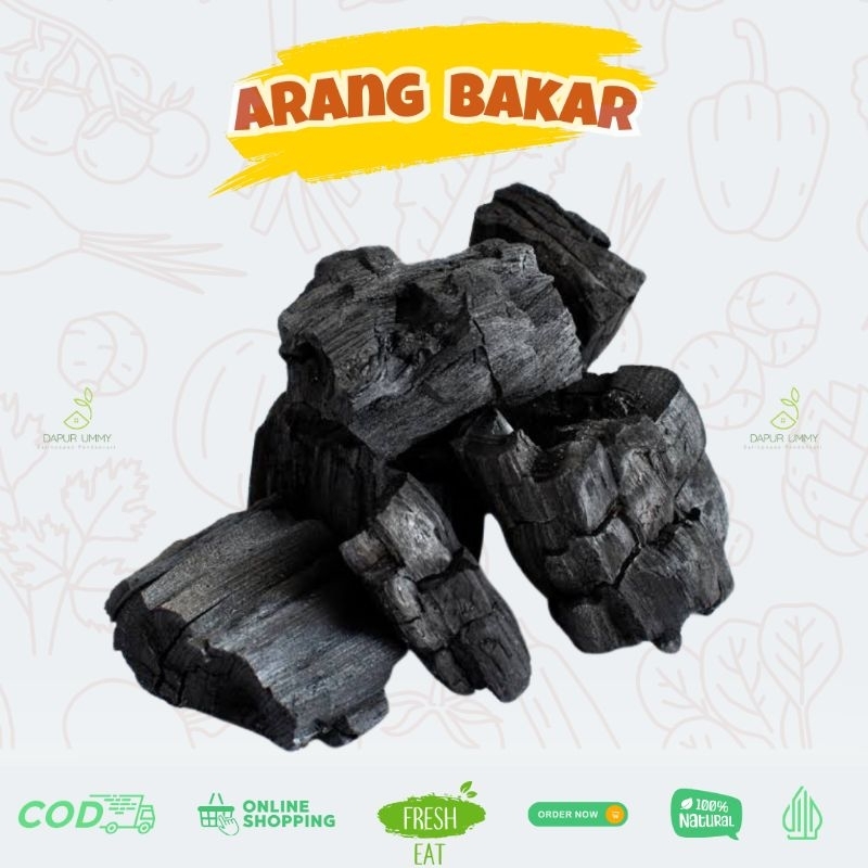 Jual ARANG • Arang Bakar • Arang Kayu Bakar 1 Bungkus | Shopee Indonesia