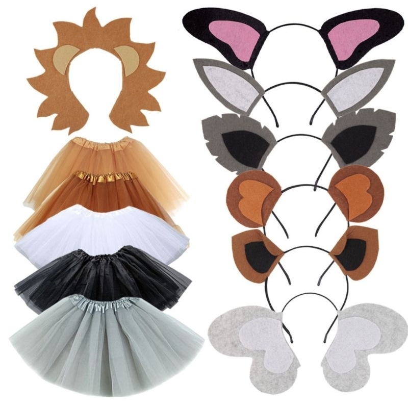 Jual 1set kostum anak perempuan model hewan (Bando + Rok Tutu) Untuk ...