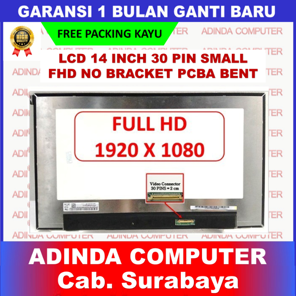 Jual LED LCD Asus ZenBook UX433F 14.0 inch 30 Pin Full HD NB PCBA ...