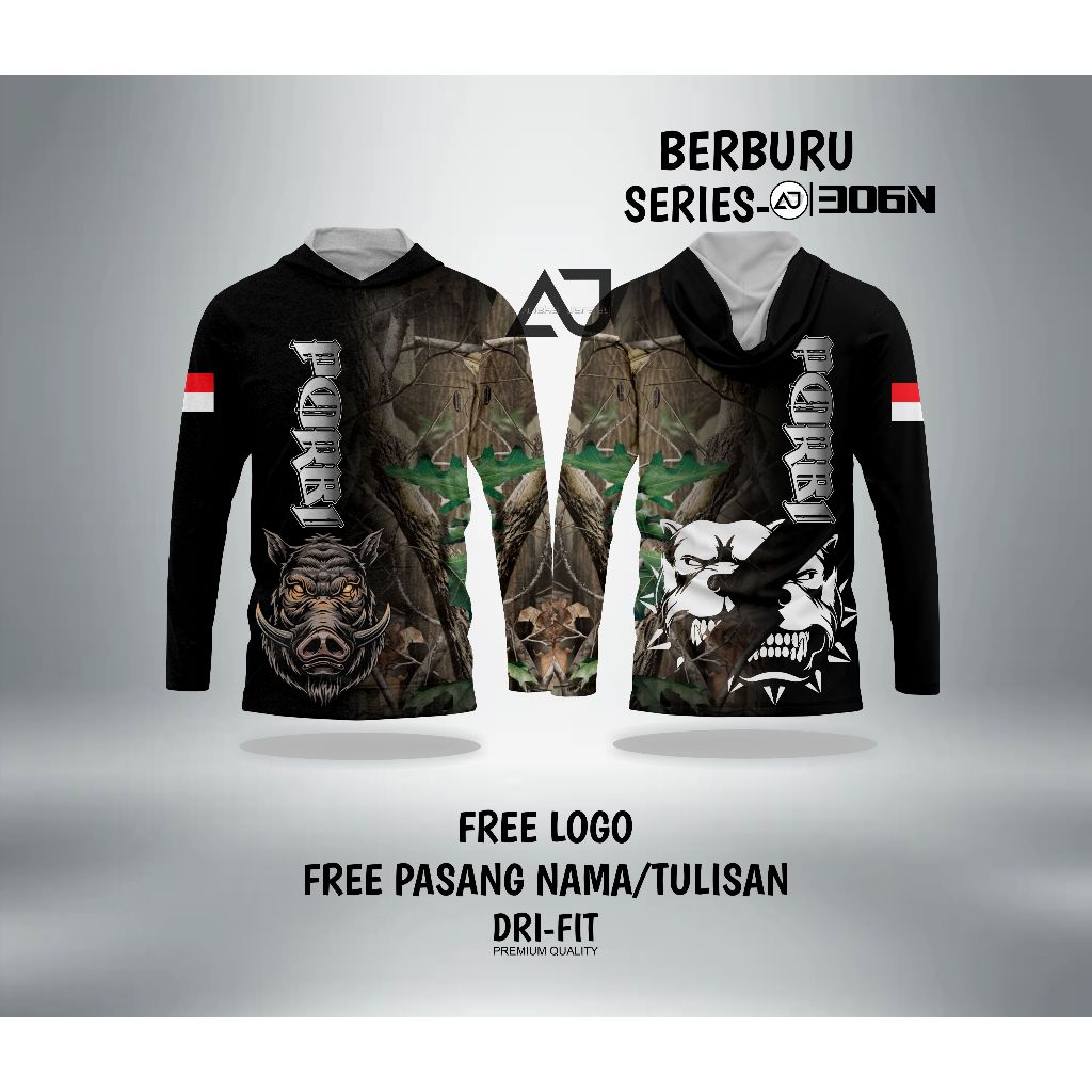 Jual Jersey Berburu Baju Porbi Hoodie Printing Custom Bisa Tambah Nama ...